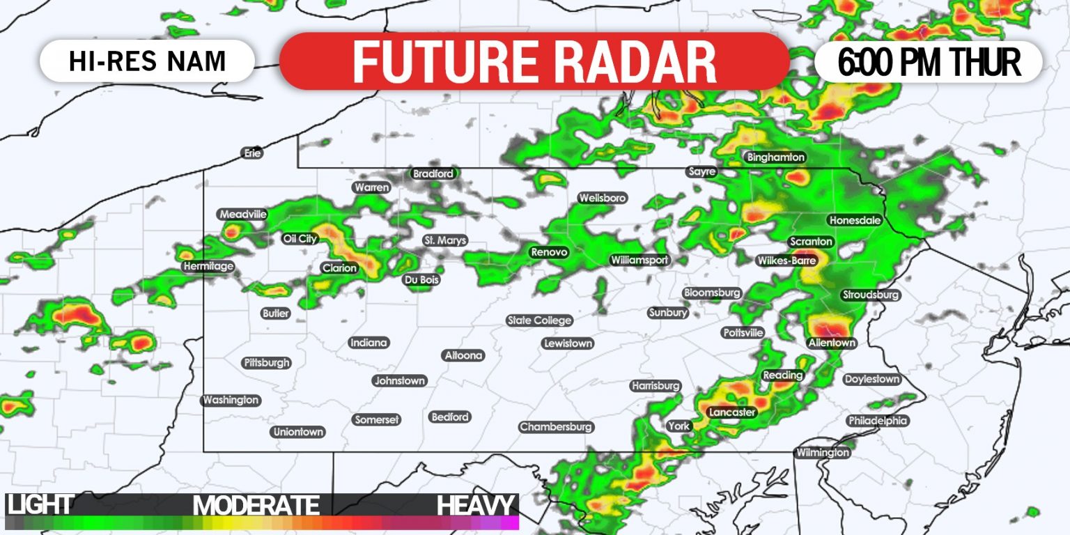 More of Pennsylvania Now Under Risk of Strong to Severe Thunderstorms ...