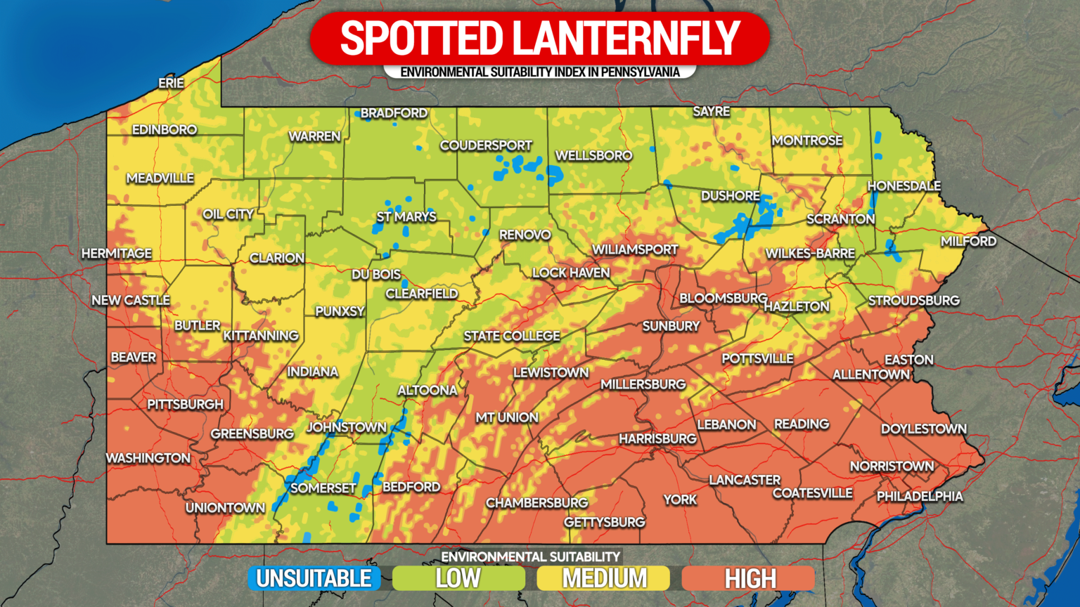 Where Spotted Lanternfly Eggs Can Survive Winter Temperatures in ...