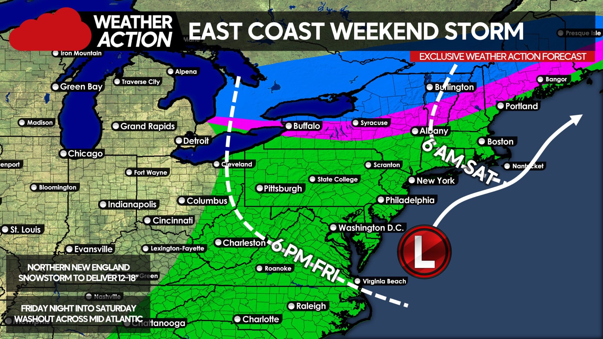 Early Weekend Storm to Bring Feet of Snow to Northern New England & A ...