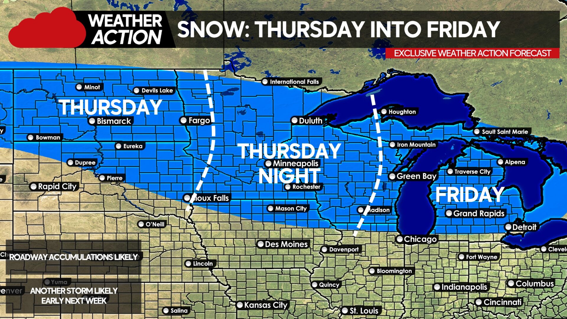 Snow Drought to End Across Upper Midwest As First of Two Snowstorms ...