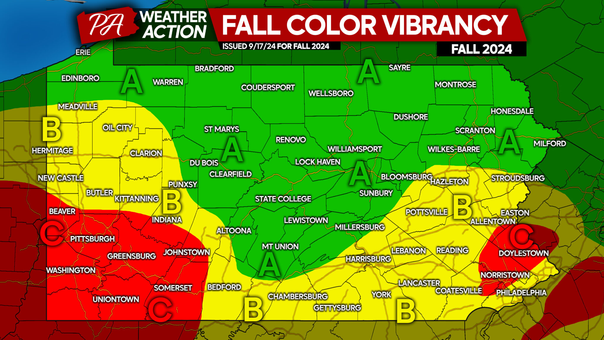 2024 Fall Foliage Outlook: Peak Dates & Vibrancy Forecast for ...