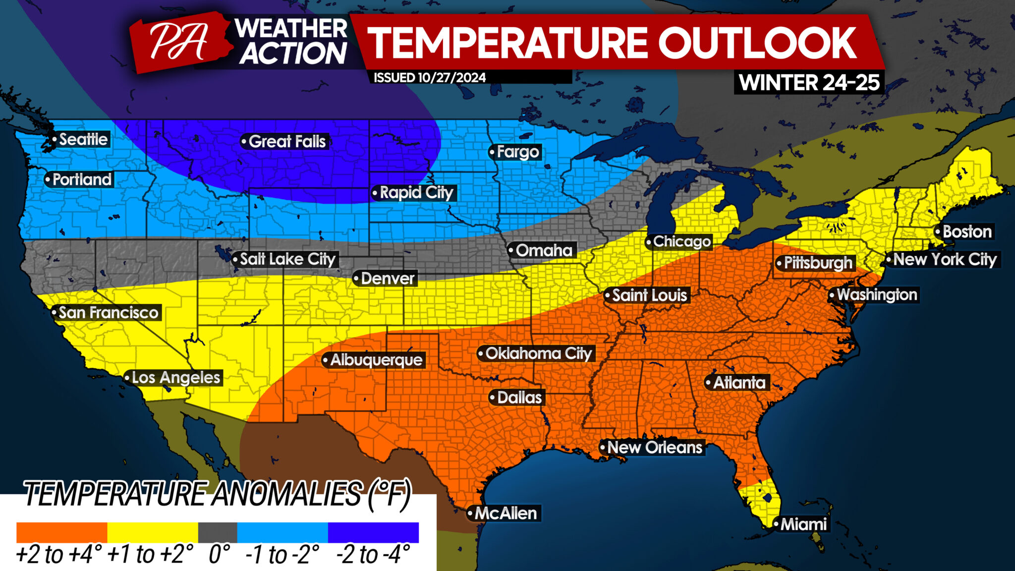 2024-2025 Winter Outlook in Pennsylvania: Will the Stretch of Weak ...