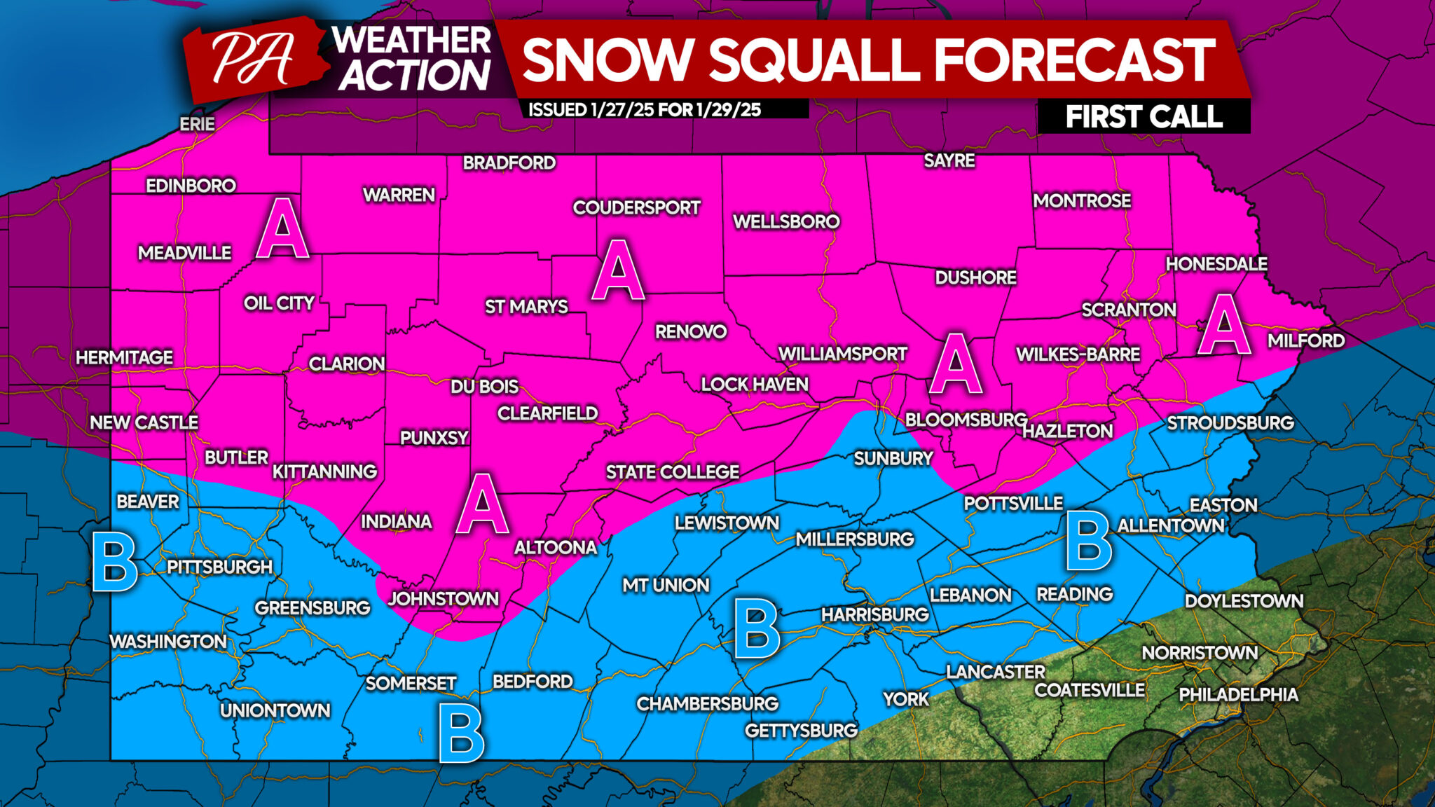 First Call for Hazardous Snow Squalls Possible Tuesday & Wednesday in ...