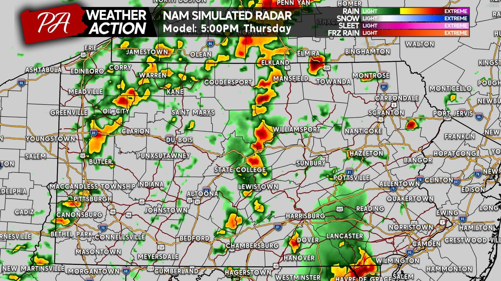 Supercell Thunderstorms and Bowing Line Segments Possible Thursday in ...