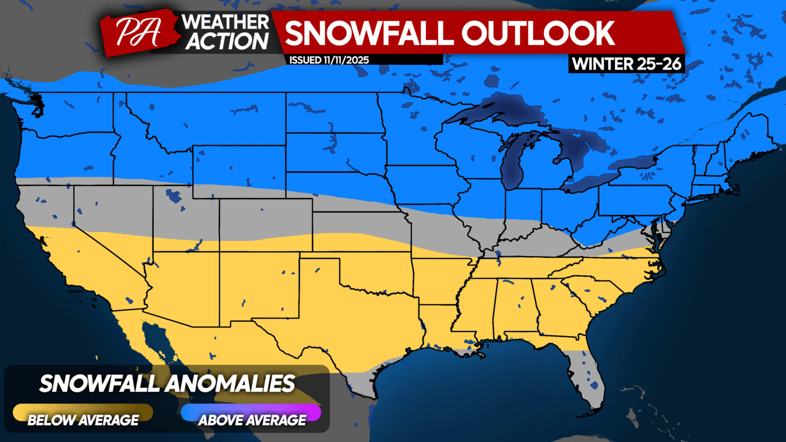 2025-2026 Winter Outlook in Pennsylvania: A Snowy Season At Last? - PA ...