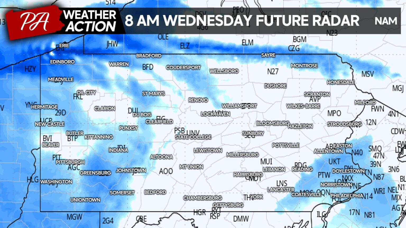 First Call Snowfall Forecast for New Year's Storm Expected to Drop Up ...